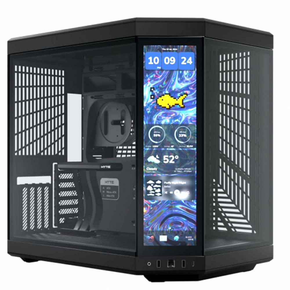 DarkFlash DY470 White – Panoramic Case with 4 ARGB Fans